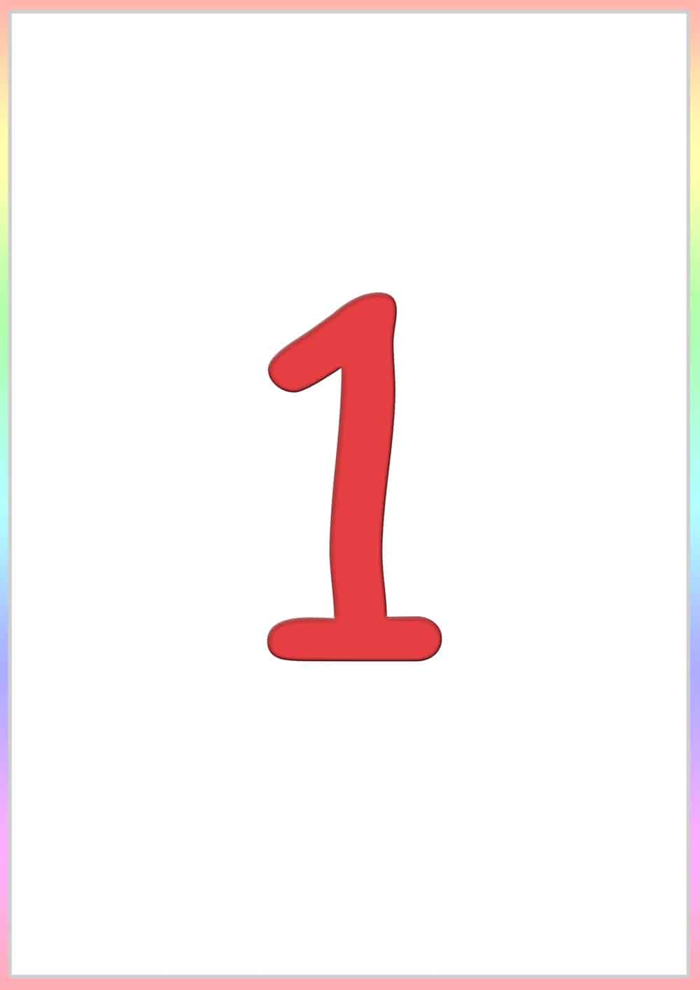 Number Flashcards - Teach Numbers - FREE Flashcards For Kids!