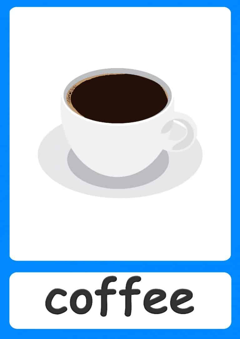 Drinks flashcards for kids!