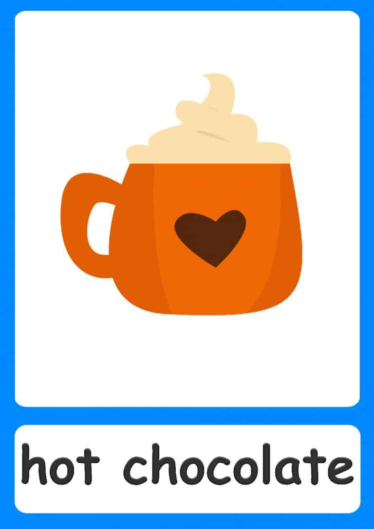 Drinks flashcards for kids!