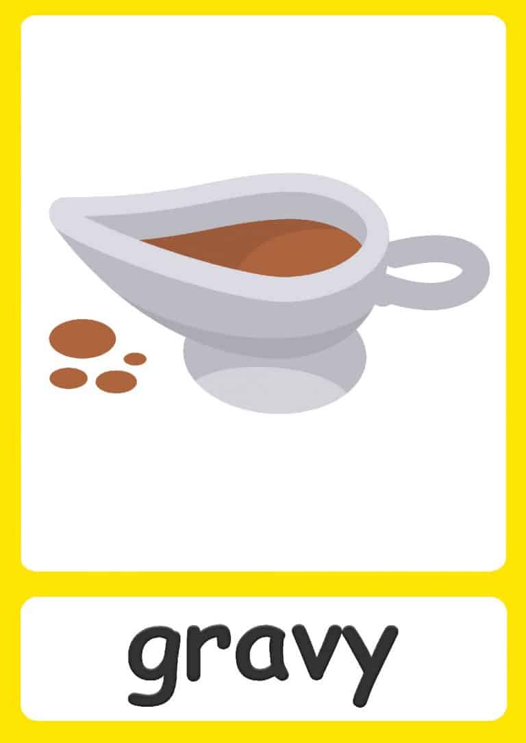 Food flashcards for kids!