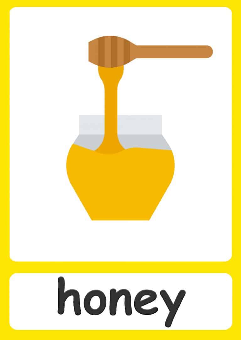 Food flashcards for kids!