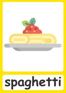 Food flashcards for kids!