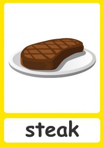 Food flashcards for kids!