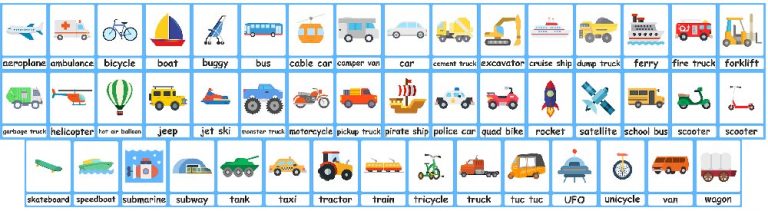FREE Transport & Vehicle Flashcards for Kids! + FREE Poster!