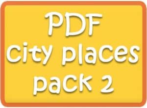 Places flashcards for kids! Teach places in the city and the countryside!