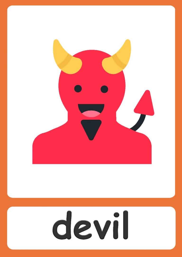 Halloween flashcards for kids! 28 FREE flashcards for kindergarten!