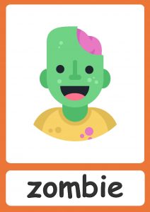Halloween flashcards for kids! 28 FREE flashcards for kindergarten!