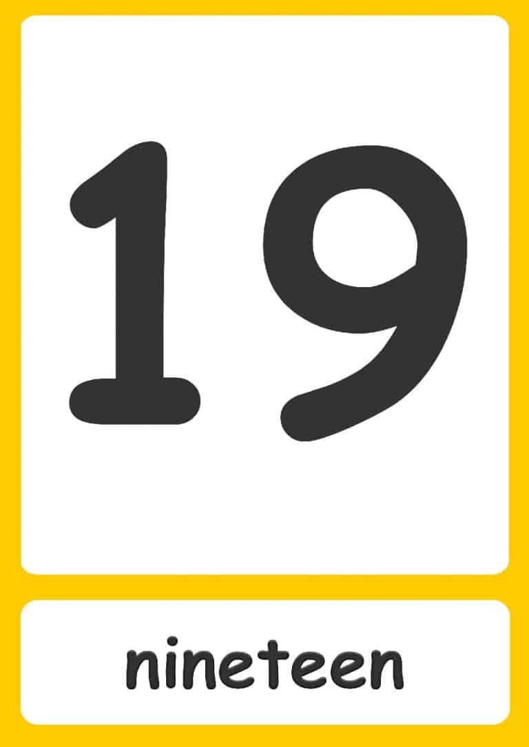 Number Words Flashcards