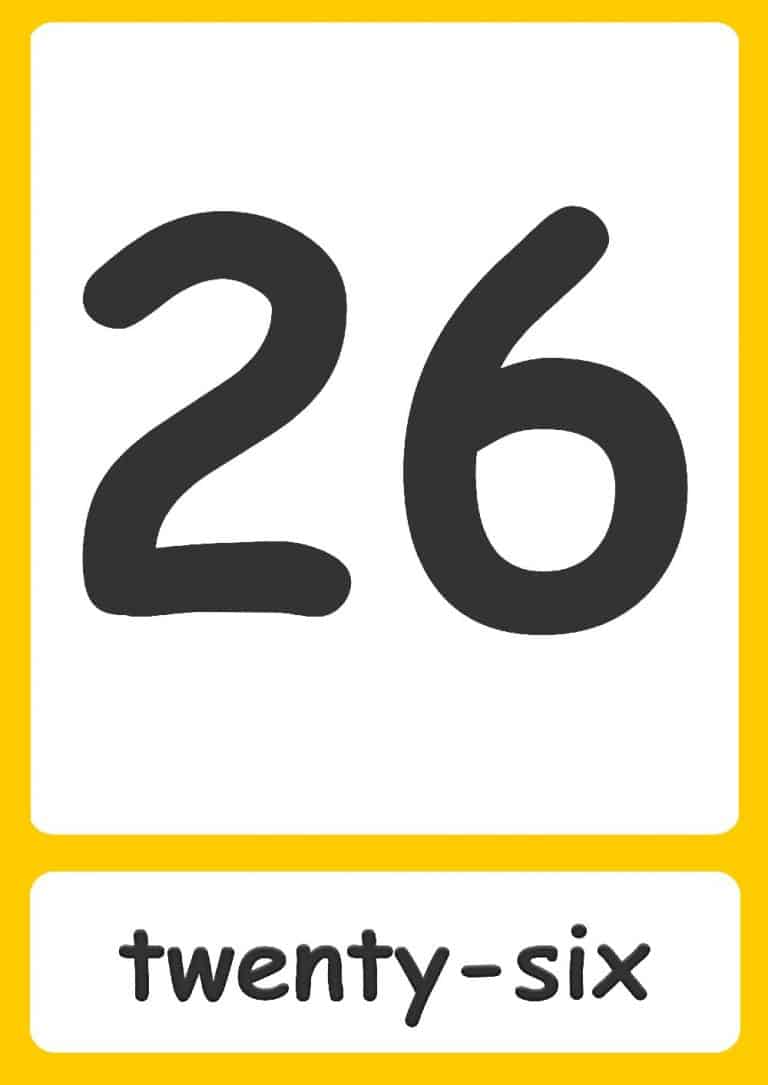 Number Words Flashcards