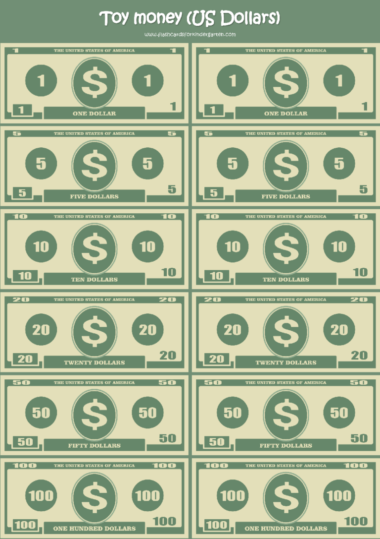 US Money Flashcards