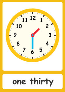 FREE Time flashcards and cut-out clock!