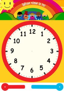 FREE Time flashcards and cut-out clock!