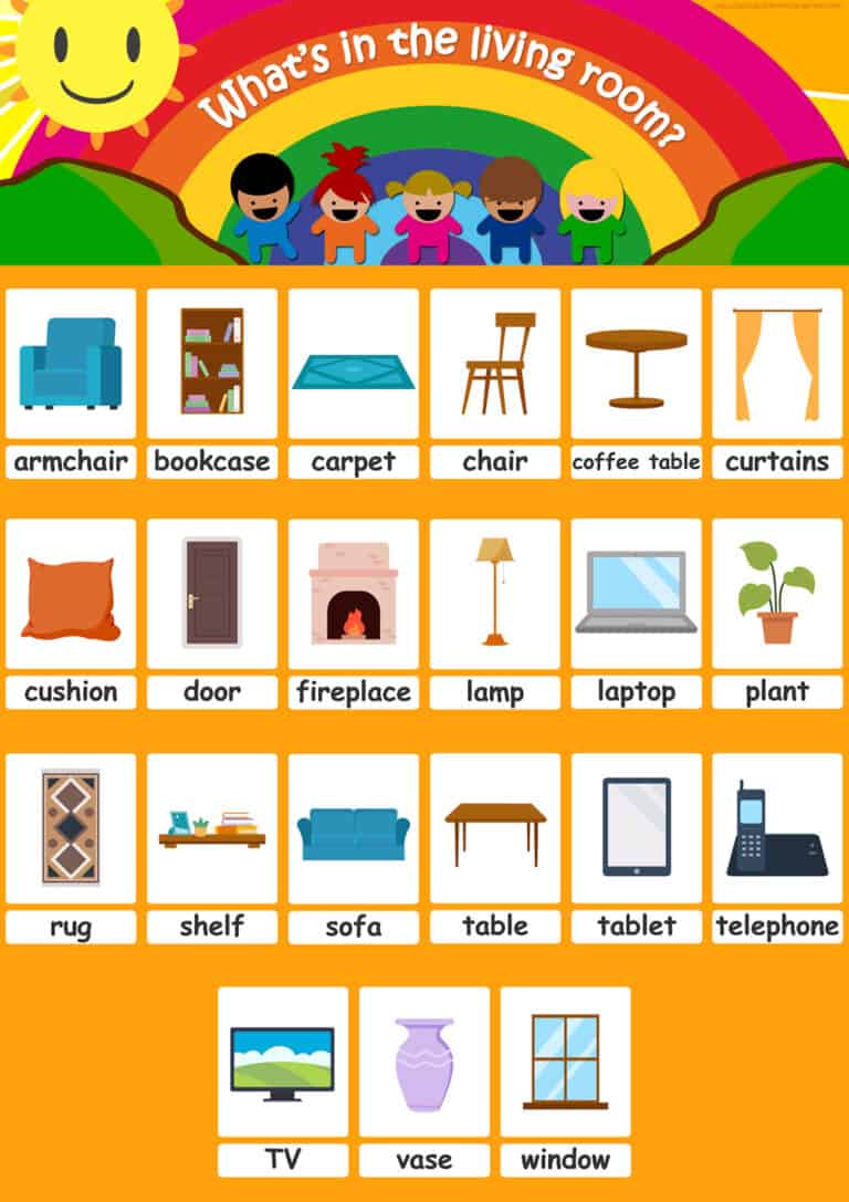 Living room Flashcards