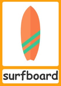 Teach beach vocabulary with FREE beach flashcards!
