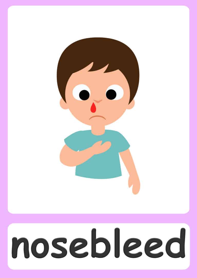 FREE Health Flashcards for kindergarten!