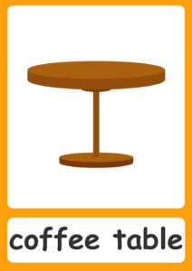 Living room Flashcards