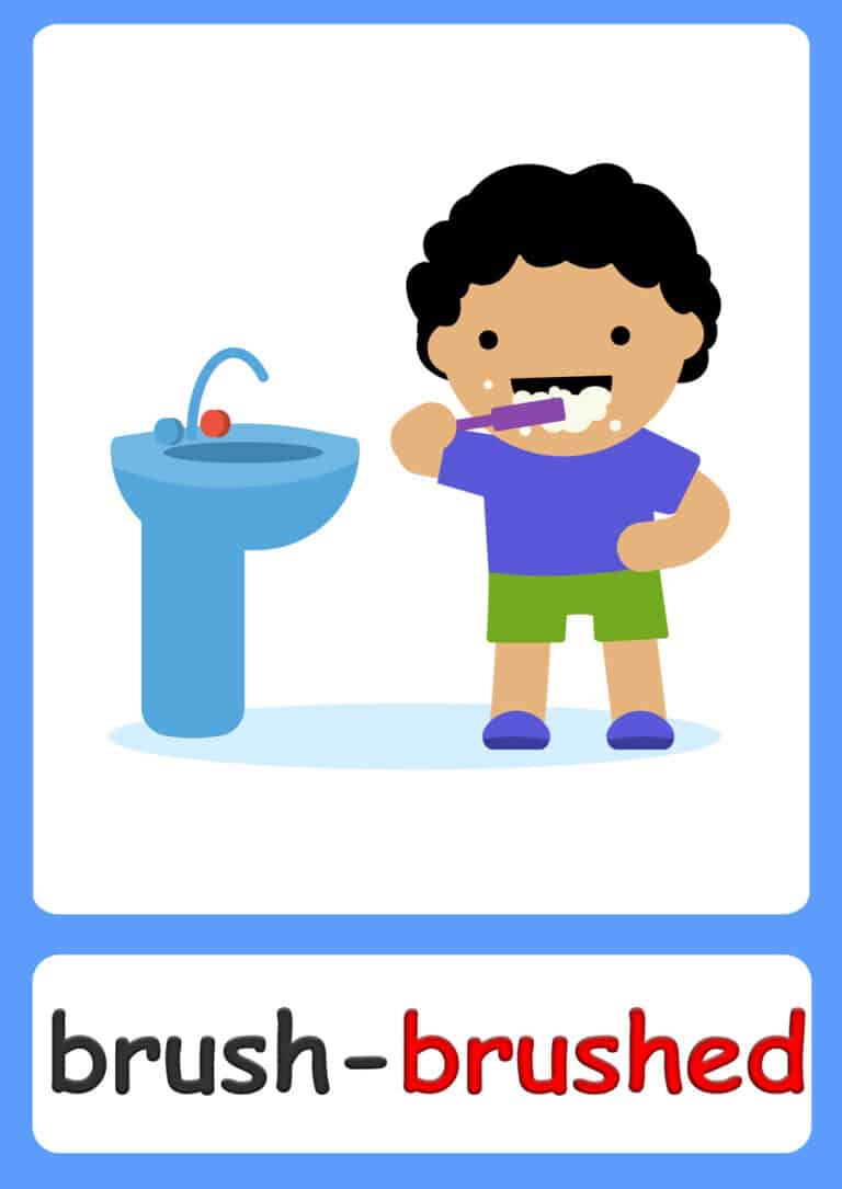 Past Tense Verb Flashcards
