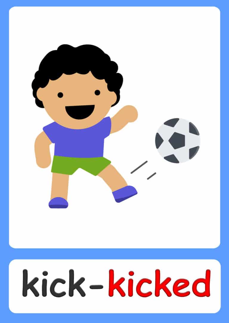 Past Tense Verb Flashcards
