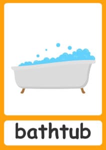 FREE bathroom vocabulary Flashcards!