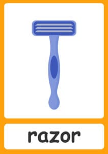FREE bathroom vocabulary Flashcards!
