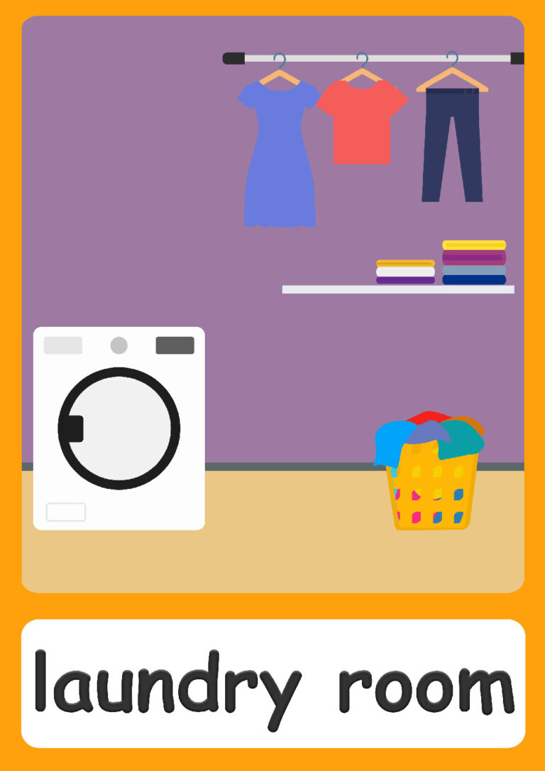 House Room Vocabulary + FREE House Flashcards & Poster!